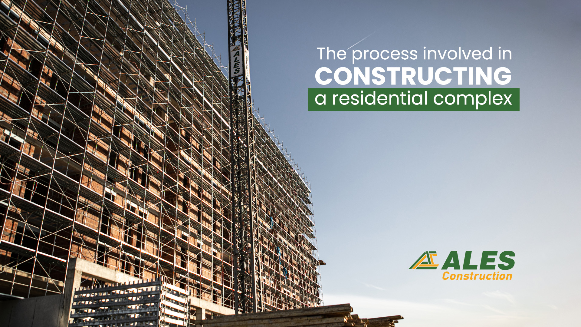 The process involved in constructing a residential complex. - Ales ...
